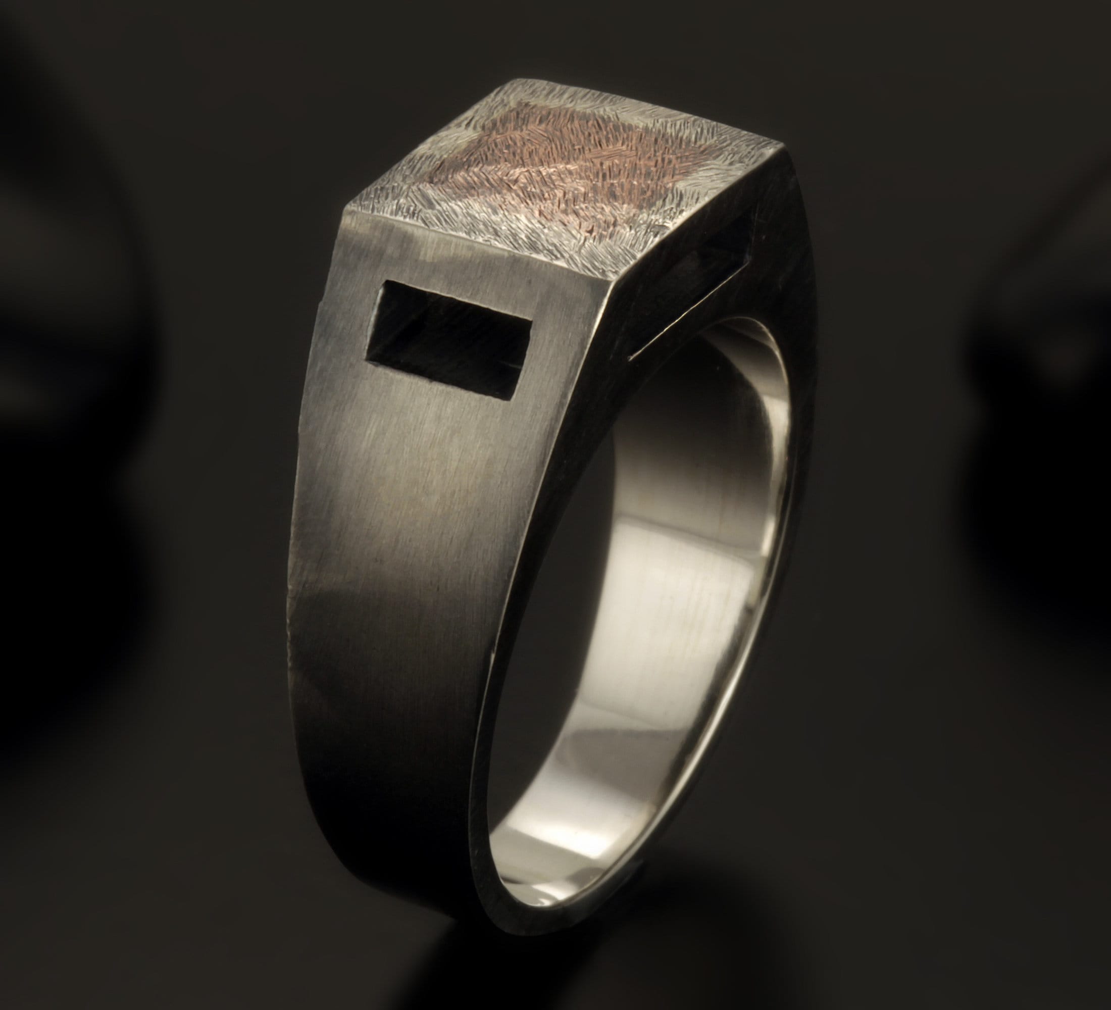 Mens Unique Design Signet Ring Square Signet Ring Mens Ring - Etsy
