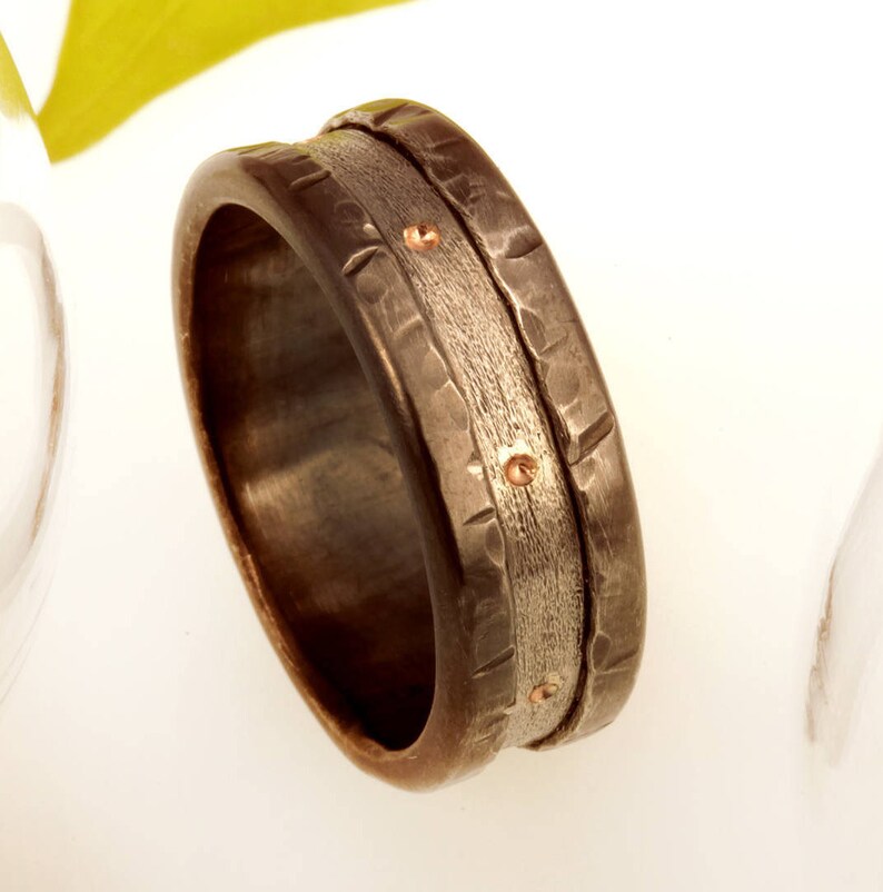 Mens Wedding Band Mens Wedding Ring Unique Promise Ring for - Etsy