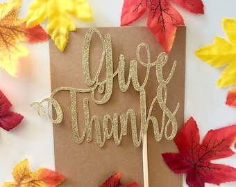 Give Thanks Topper | Etsy