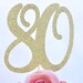 Sparkly Glitter 80 Cake Topper. 80 Centerpiece. 80th Birthday. Nana ...