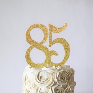 Glitter 85 Topper, 85 Years Loved Blessed 85 Years Young Topper. Eighty ...