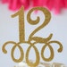 Glitter 12 Birthday Age Cake Topper 12th Birthday Twelve12 - Etsy