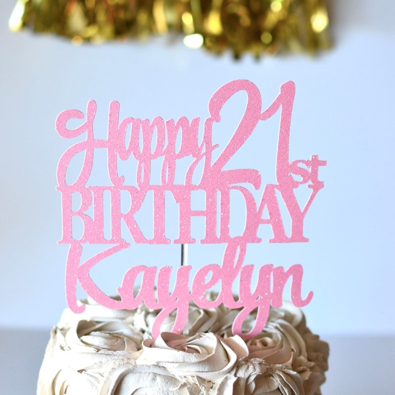 21 Cake Topper - Etsy