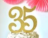 Glitter 35 Thirty Five Topper 35th Birthday 35 Birthday | Etsy