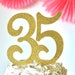 Glitter 35 Thirty Five Topper, 35th Birthday, 35 Birthday Pick, Glitter ...