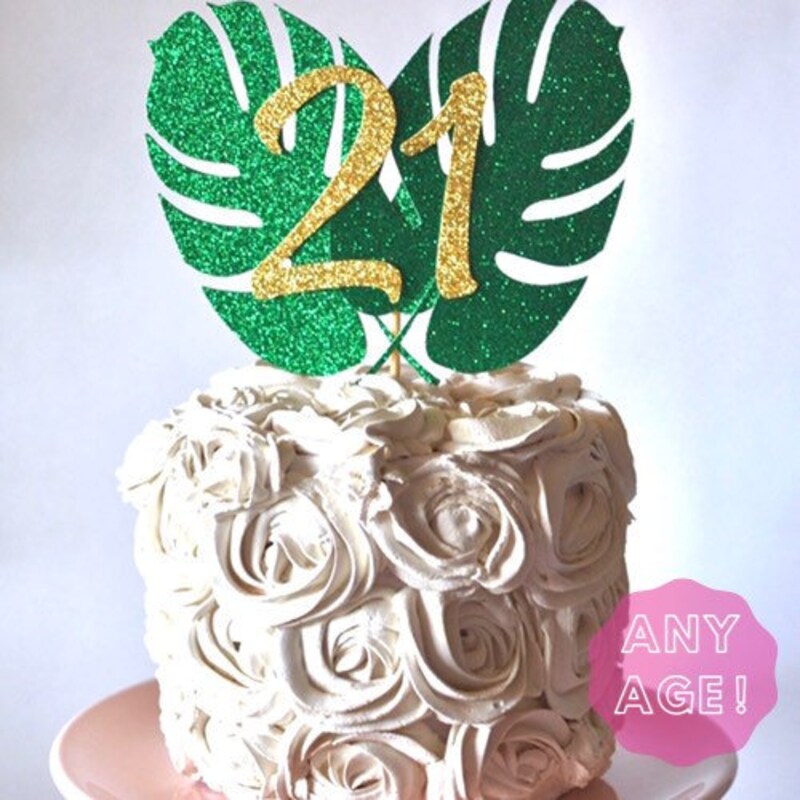 Monstera Leaf Cake - Etsy