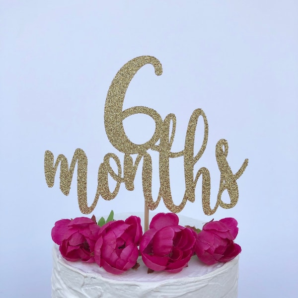 Glitter Cake Topper - Etsy