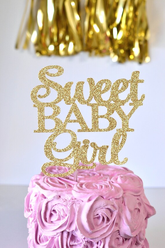 Sweet Baby Girl Cake Topper Baby Shower Cake Topper Gender | Etsy