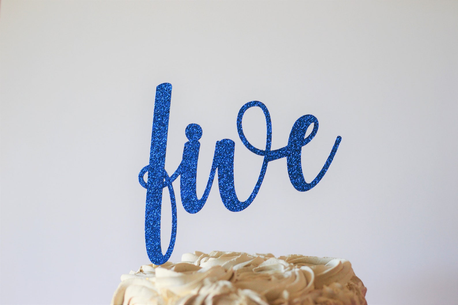 Five Cake Topper 5th Birthday Topper 5 Cake Topper Glitter - Etsy