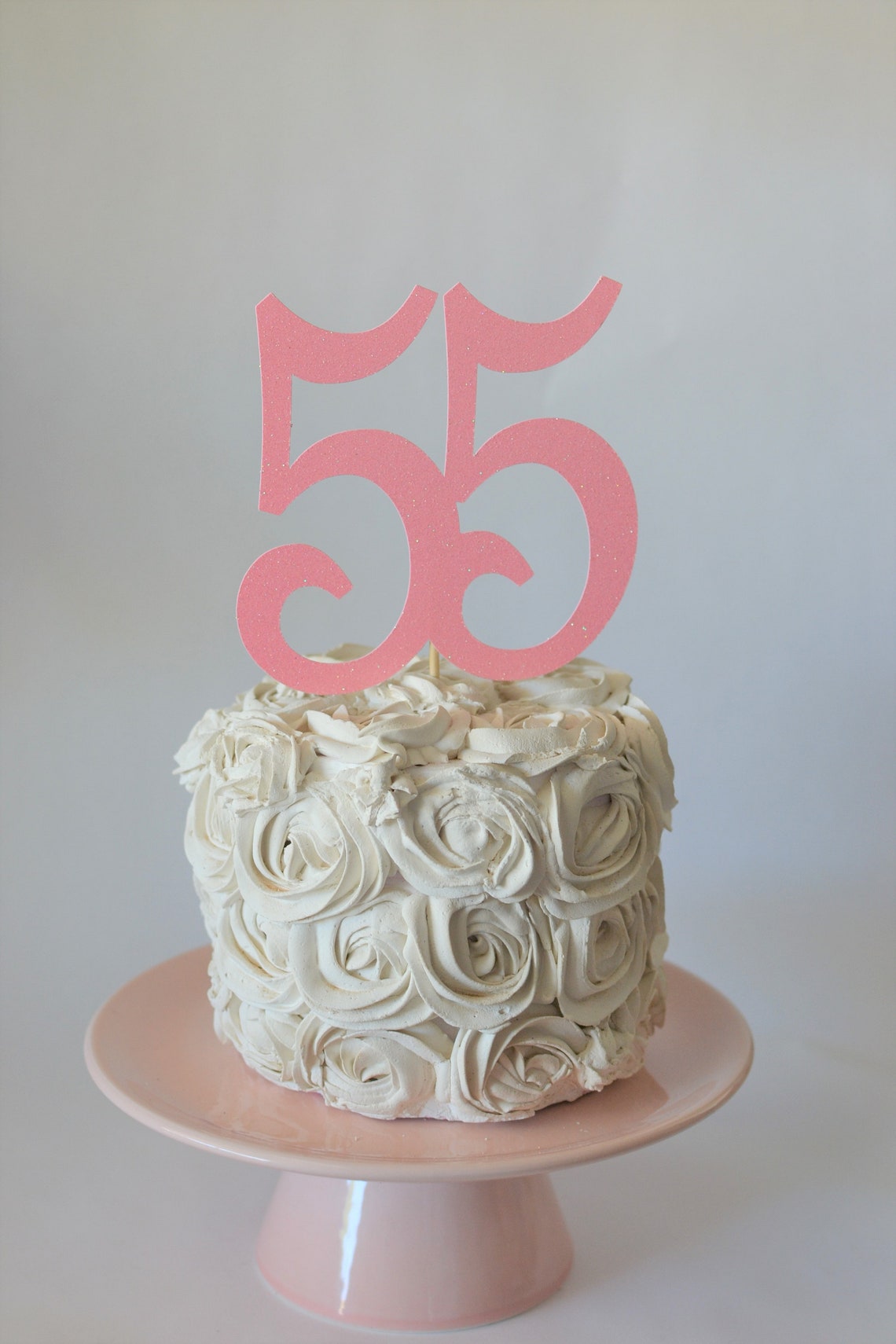 55 Cake Topper | 55 & Fabulous Cake Topper| 55 Years Young| 55th ...