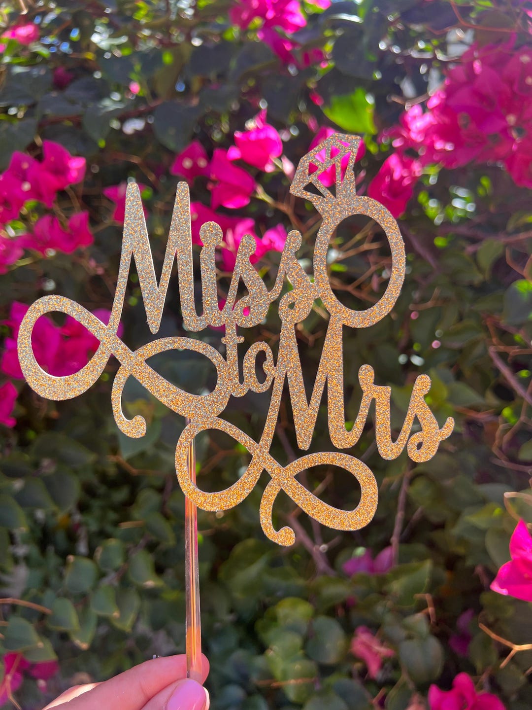 Miss to Mrs Cake Topper - Etsy