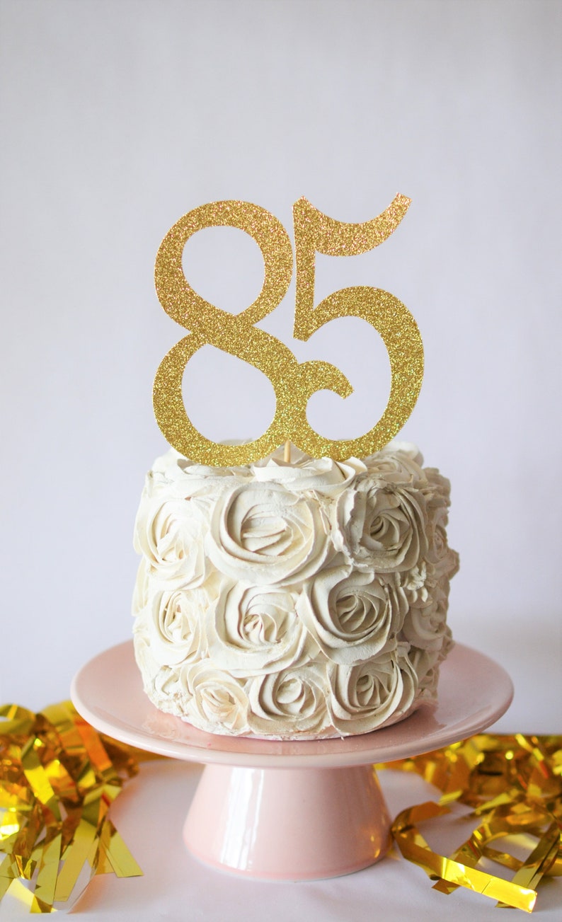 Glitter 85 Topper 85 Years Loved Blessed 85 Years Young | Etsy