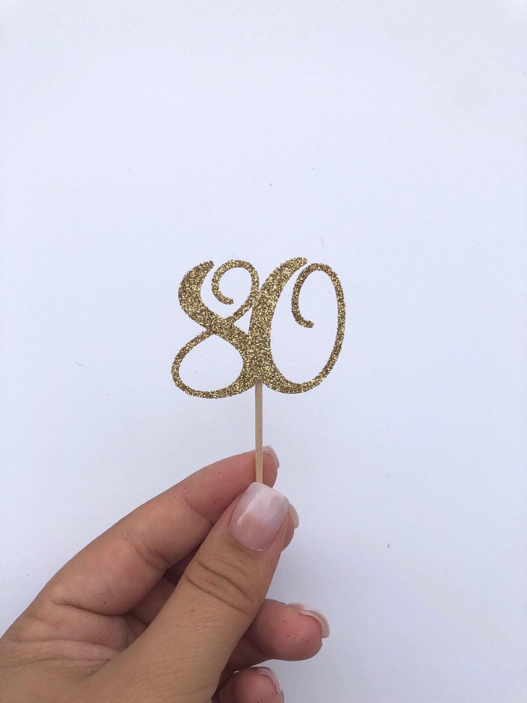 Glitter 80 Cupcake Toppers 80 Topper 80th Birthday Cake 80 - Etsy