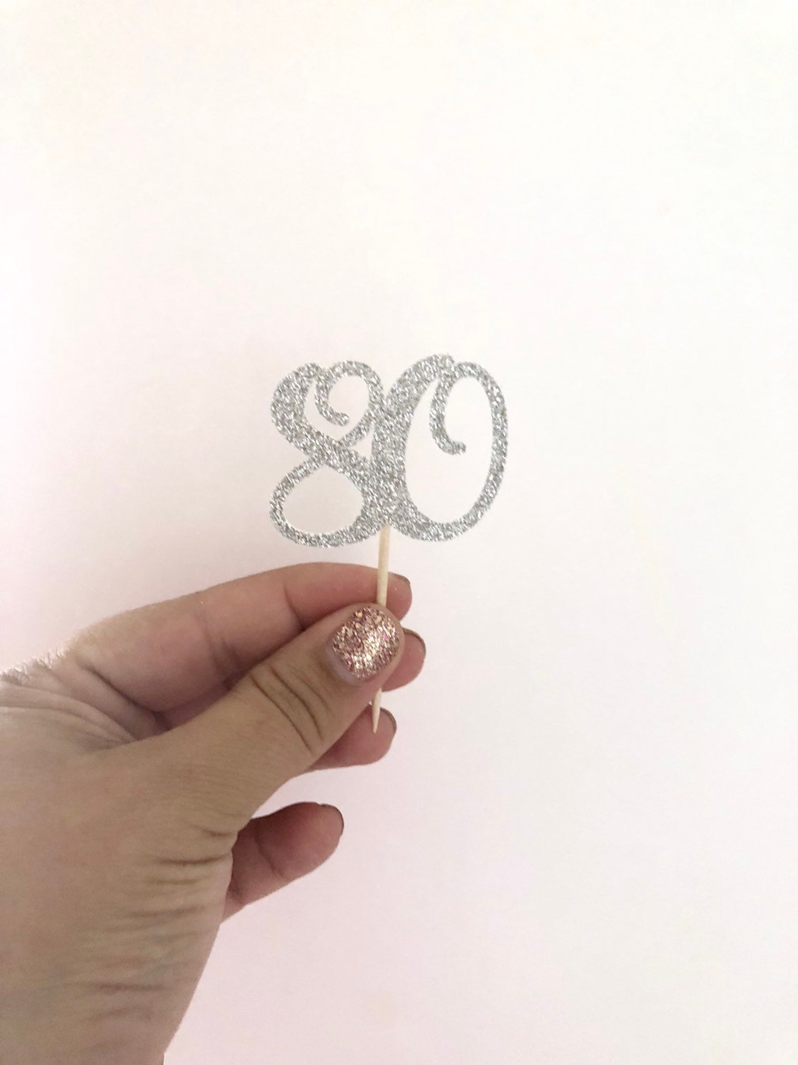 Glitter 80 Cupcake Toppers, 80 Topper, 80th Birthday Cake, 80 Birthday ...
