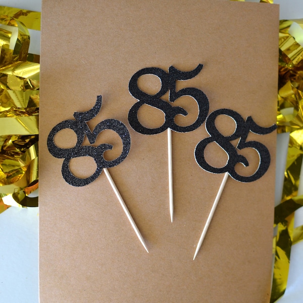 85 Cake Topper - Etsy