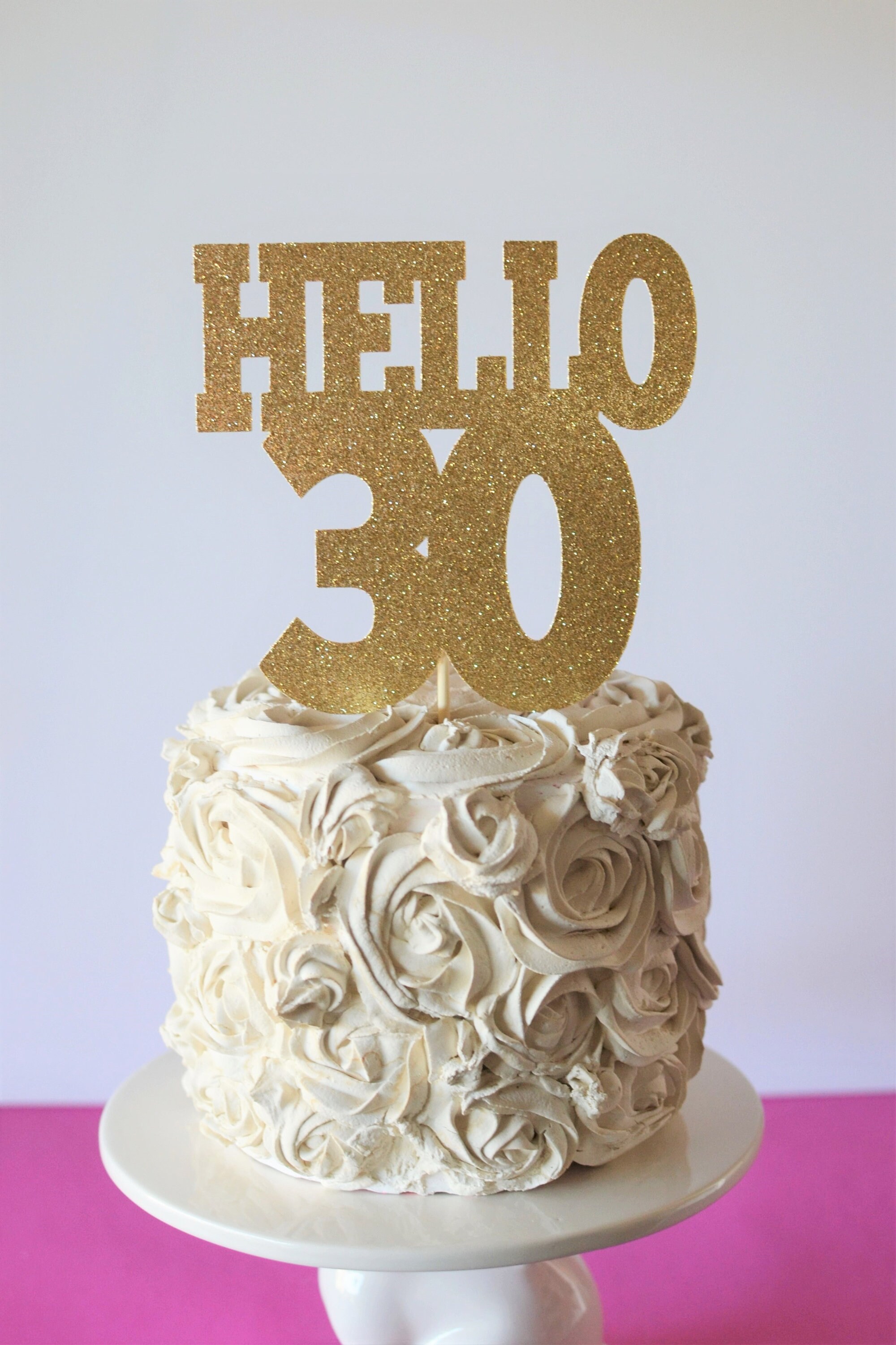 Glitter Hello 30, Thirty AF Cake Topper, Dirty Thirty, 30 Cake Topper ...