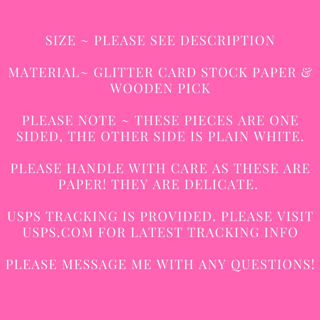 Glitter Sweet Six Cake Topper Happy 6th Birthday Six Topper - Etsy