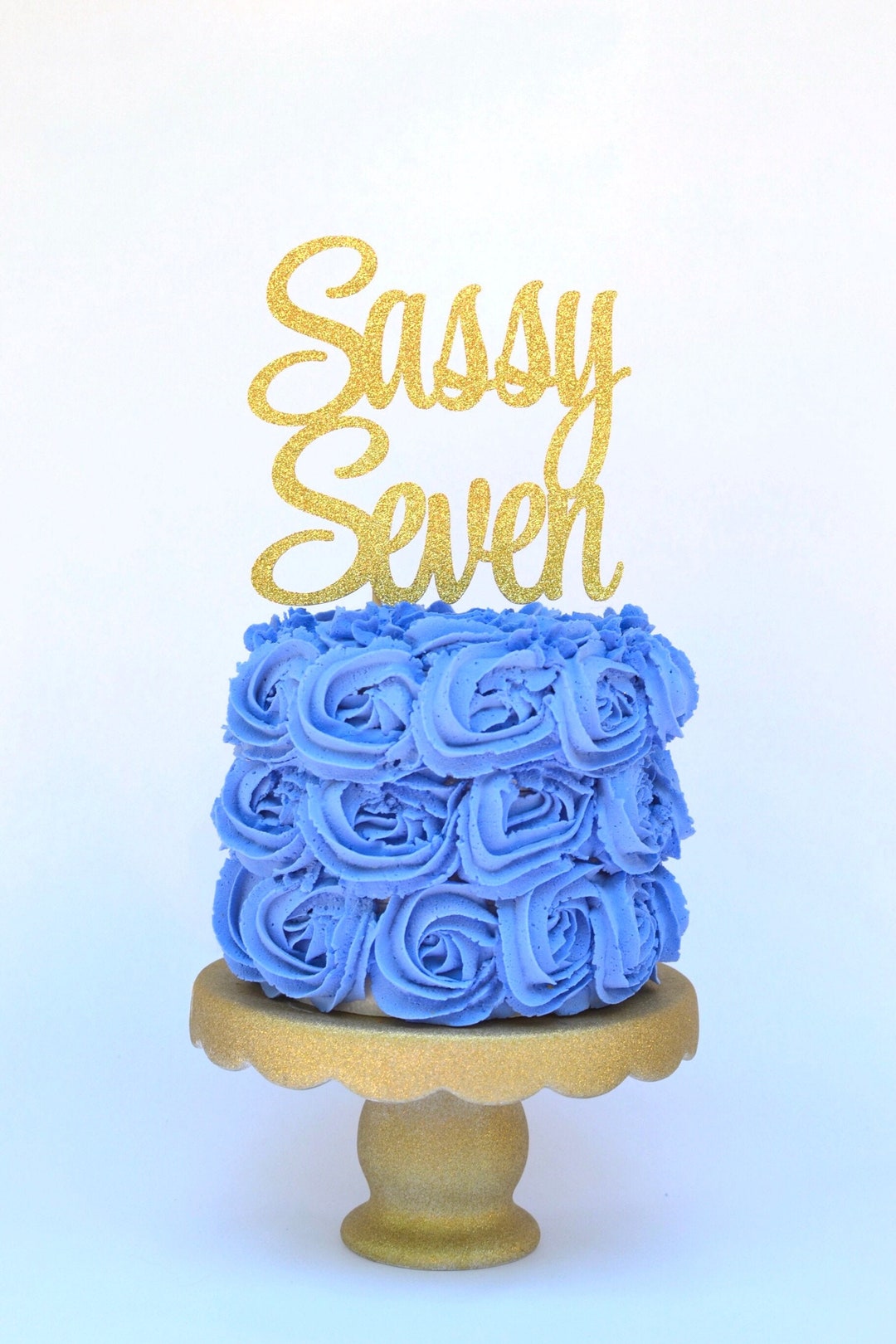 Sassy Seven Cake Topper, 7th Birthday Cake Topper, Happy 7th Birthday ...