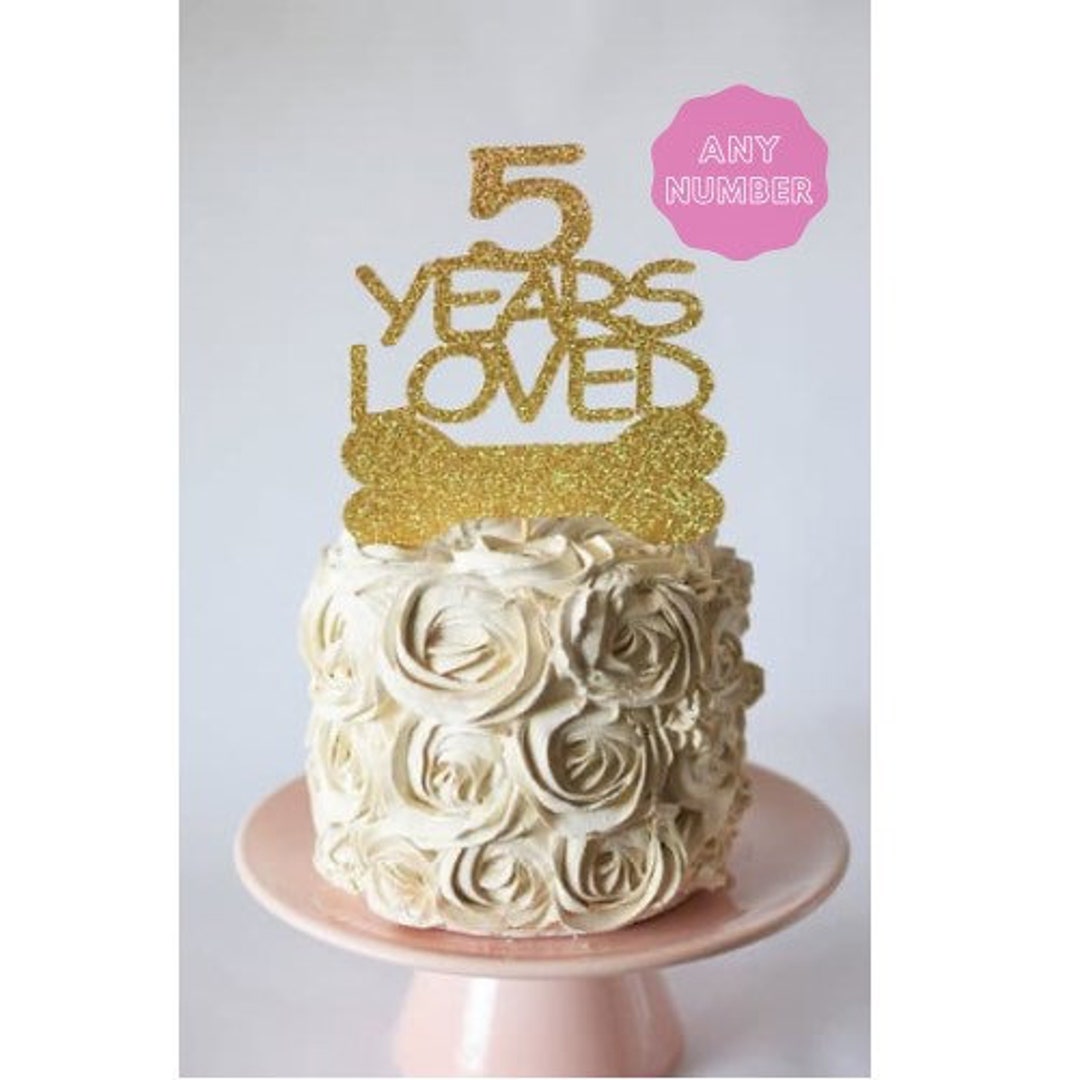 Glitter Dog Bone Cake Topper, Puppy Dog Birthday Party, 1st Dog ...