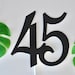 Glitter 45 Topper, 45 Cake Topper, Big 45, 45th Birthday, 45 Birthday ...