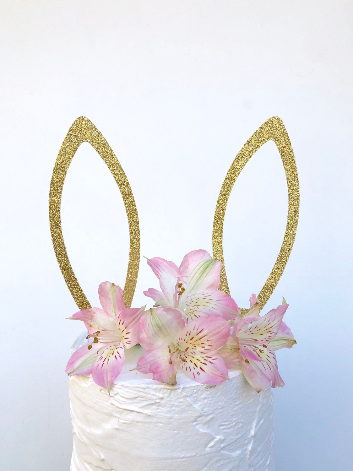 Bunny Ears Cake Topper, Easter, Somebunny is One, Rabbit Topper, He is ...