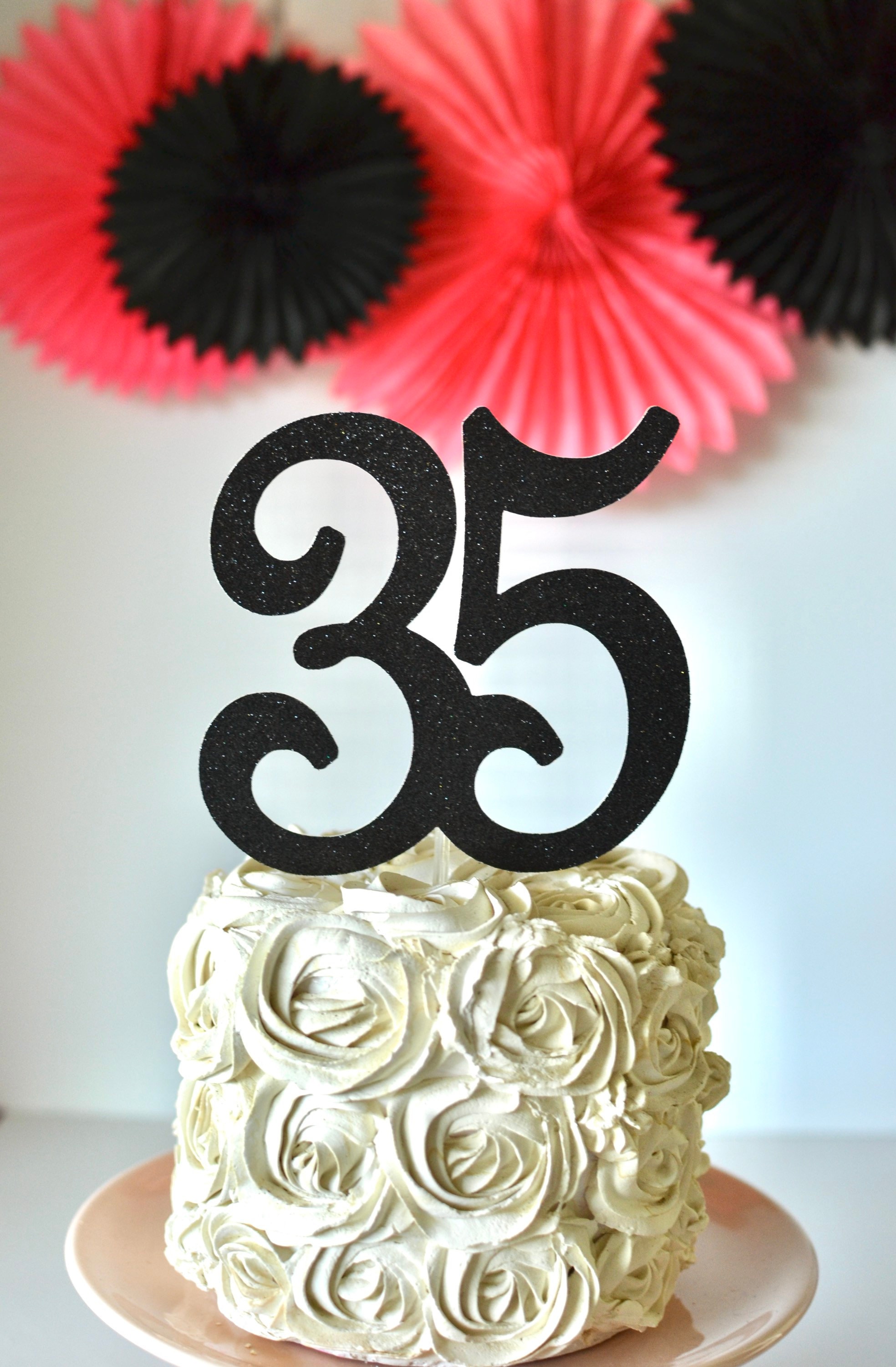 Glitter 35 Thirty Five Topper 35th Birthday 35 Birthday | Etsy