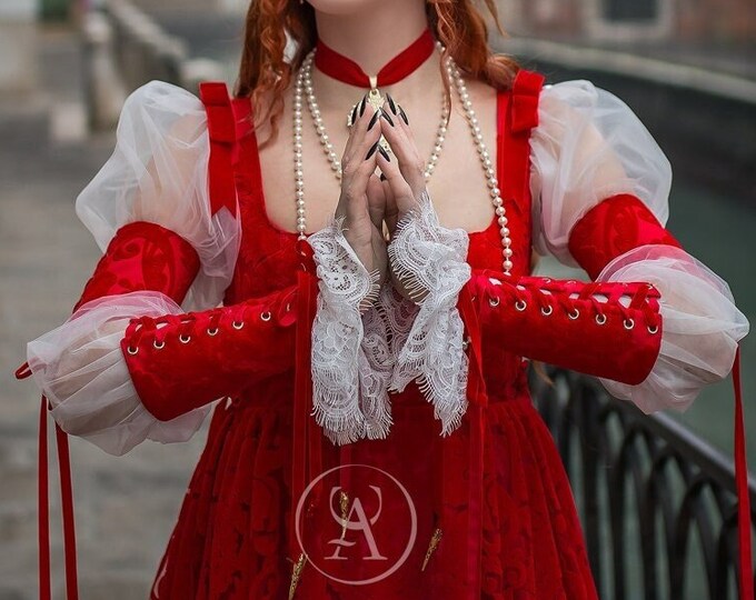Italian Renaissance Borgia Dress Venice Carnival Period Wedding Gown ...