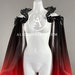 Halloween Wedding Cape Gothic Wedding Cloak Vampire Veil Dark Fantasy ...