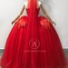 Phoenix Gothic Red Wedding Dress Dramatic Fantasy Ball Gown - Etsy