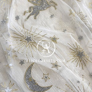 Starry Night Draped Wedding Cape Veil Stars Bridal Cape Celestial ...