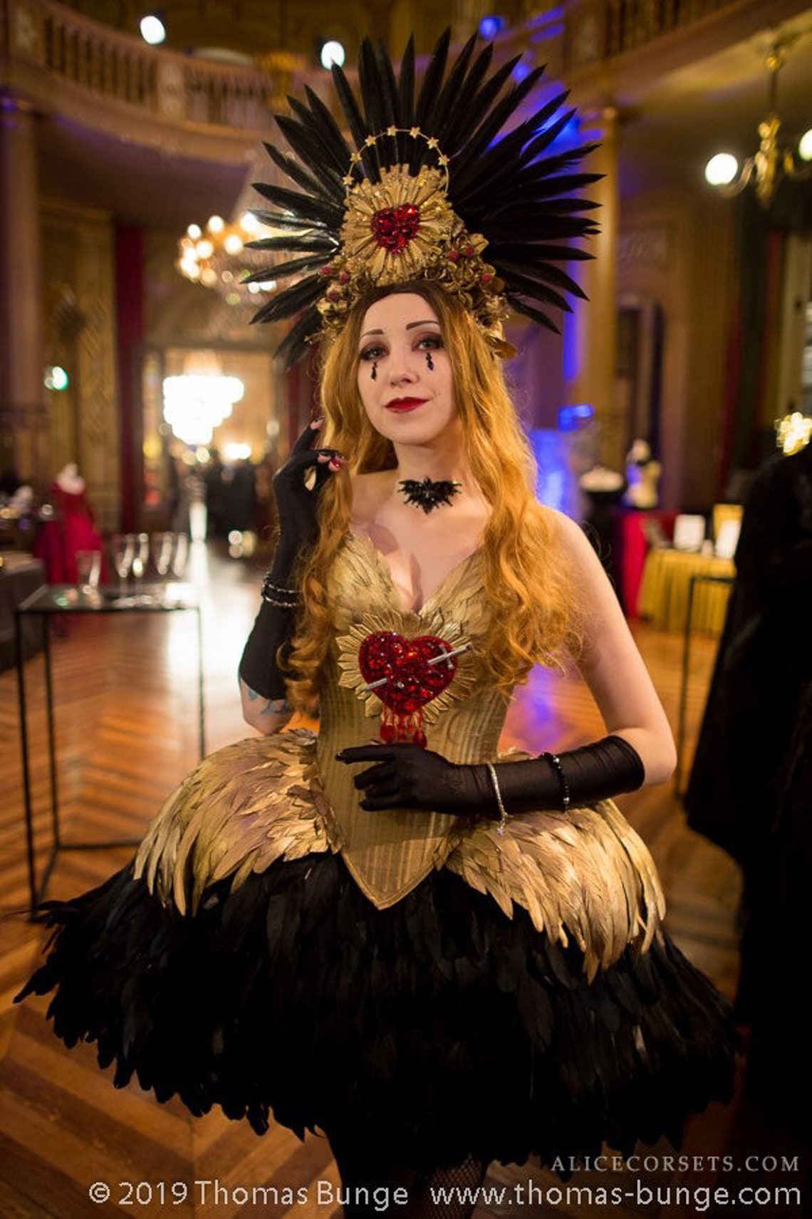 Bleeding Heart Gothic Fashion Corset Dress Saint Style Haute | Etsy