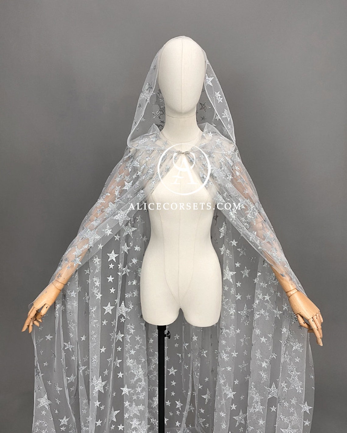 Alternative Wedding Hooded Stars Cape Fairytale Cloak Pagan | Etsy