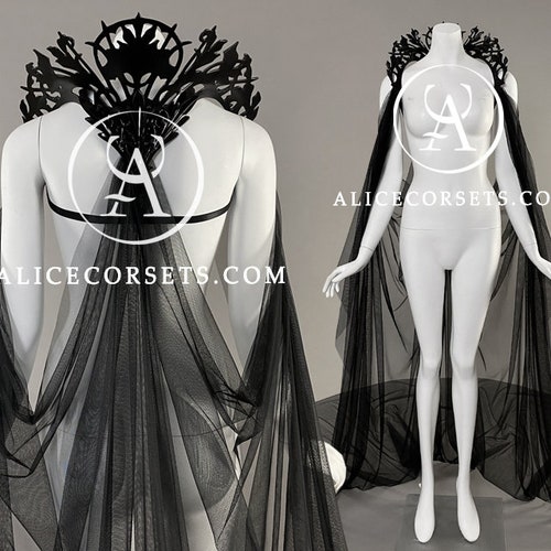 Persephone Celestial Wedding Cape Starry Cloak Fairytale Elven - Etsy