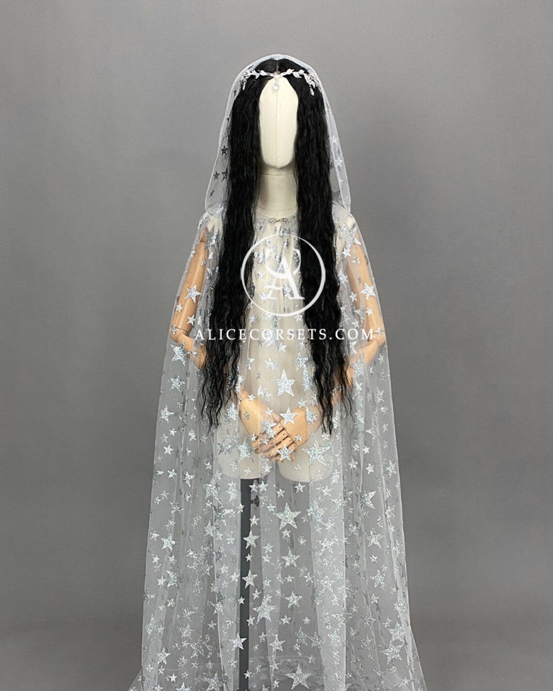 Alternative Wedding Hooded Stars Cape Fairytale Cloak Pagan | Etsy