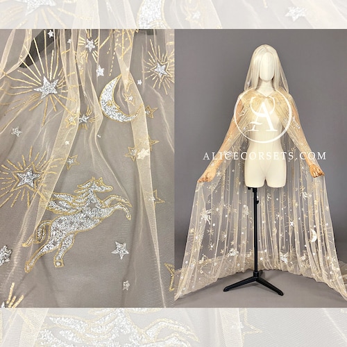 Persephone Celestial Wedding Cape Starry Cloak Fairytale Elven - Etsy