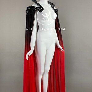 Halloween Wedding Cape Gothic Wedding Cloak Vampire Veil Dark Fantasy ...