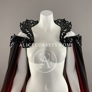 Halloween Wedding Cape Gothic Wedding Cloak Vampire Veil Dark Fantasy ...