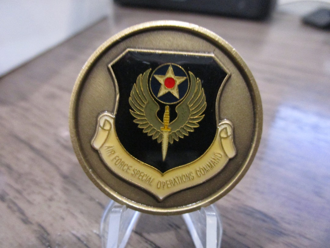 USAF AFSOC Special Operations Command Civil Engineer Challenge Coin ...