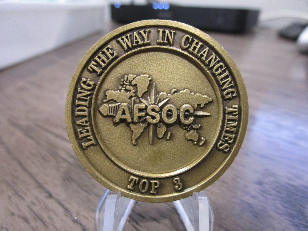 USAF AFSOC Special Operations Command TOP 3 Challenge Coin #833R - Etsy