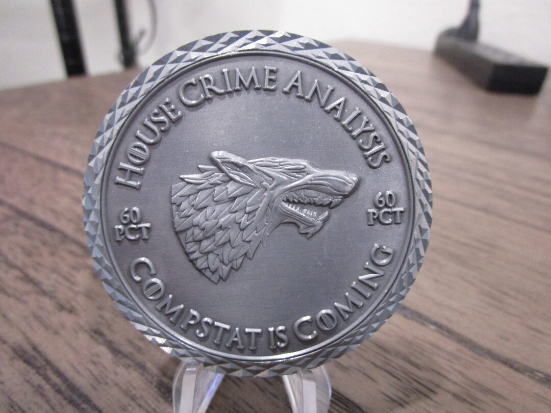 NYPD 60th Precinct COMPSTAT is Coming Game of Stats Challenge Coin #48F ...