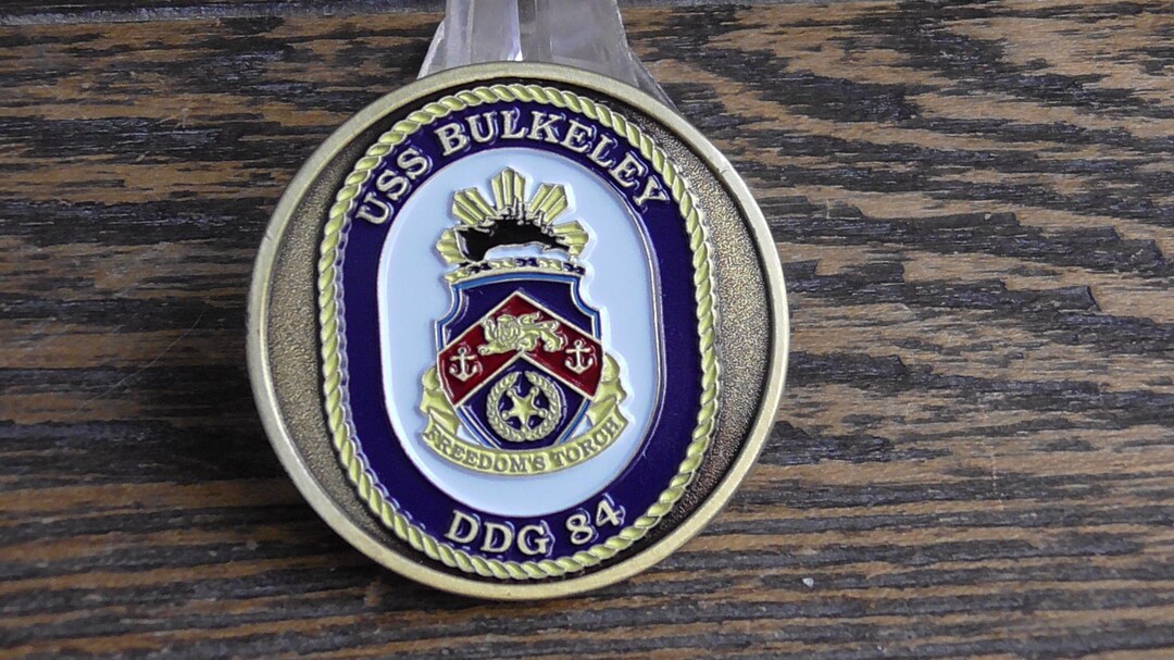 USN USS Bulkeley DDG-84 Challenge Coin #808Y - Etsy