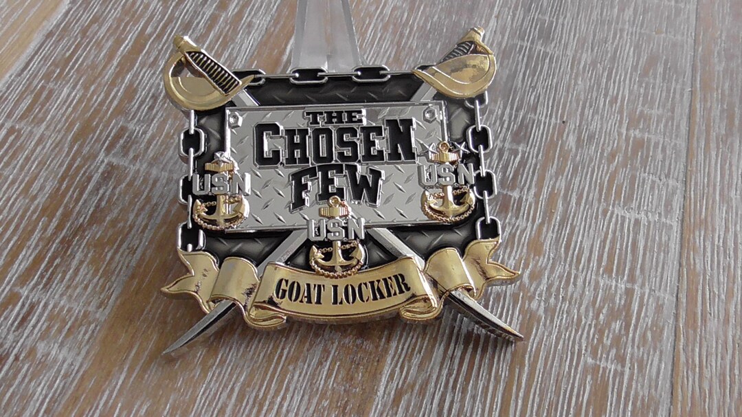 Navy CPO the Chosen Few USN Goat Locker Challenge Coin - Etsy