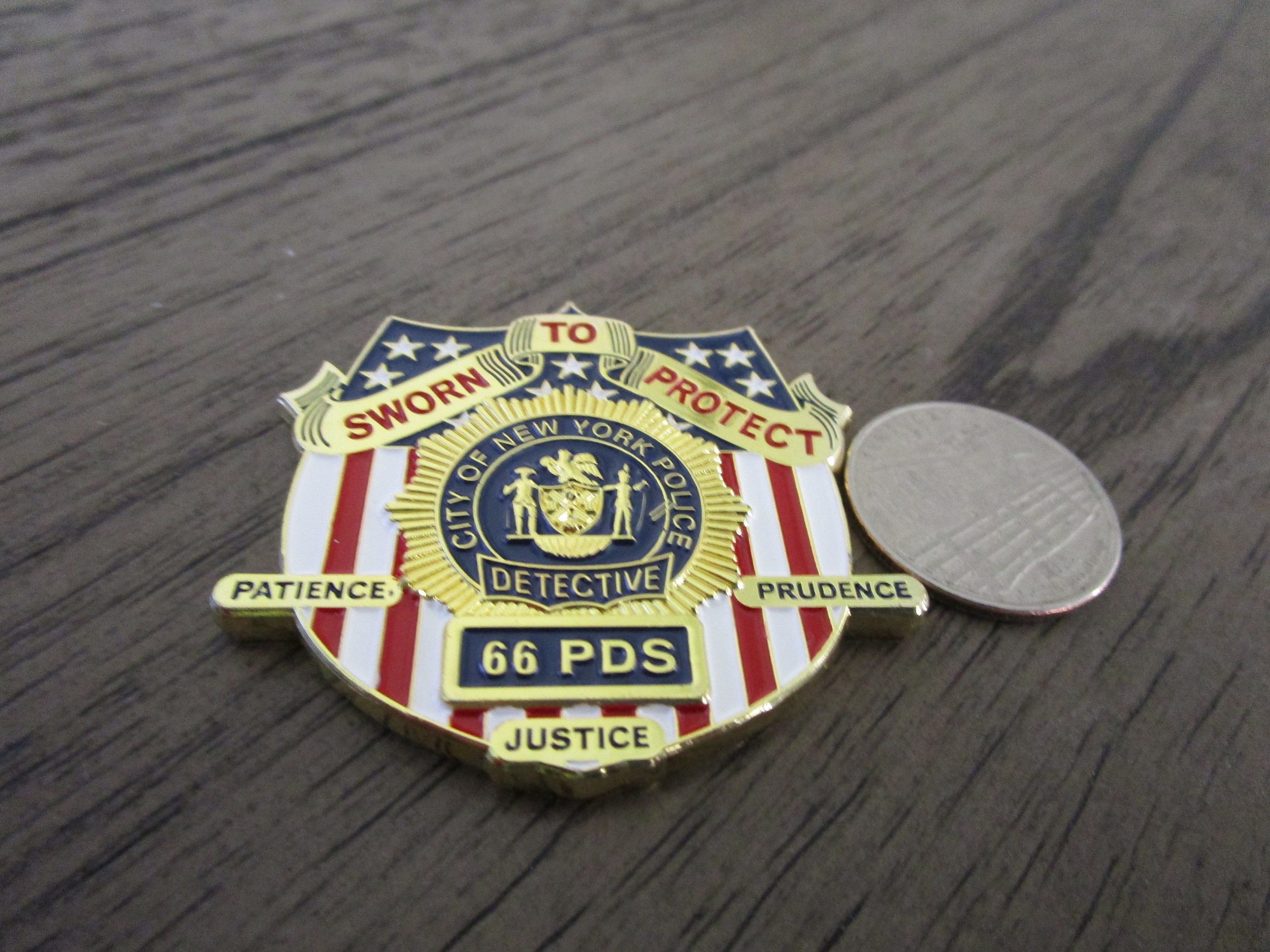 NYPD 66th Precinct Detective Squad Challenge Coin 730C - Etsy