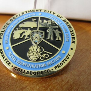 NYPD Detective Bureau Real Time Crime Center Challenge Coin | Etsy