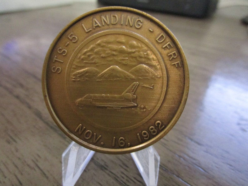 NASA STS-5 Landing DFRF Space Shuttle Columbia November 11 1982 Coin ...