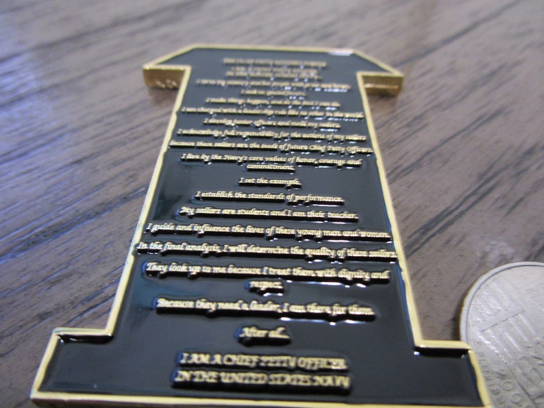 USN Master Training Specialist CPO Pledge Challenge Coin | Etsy
