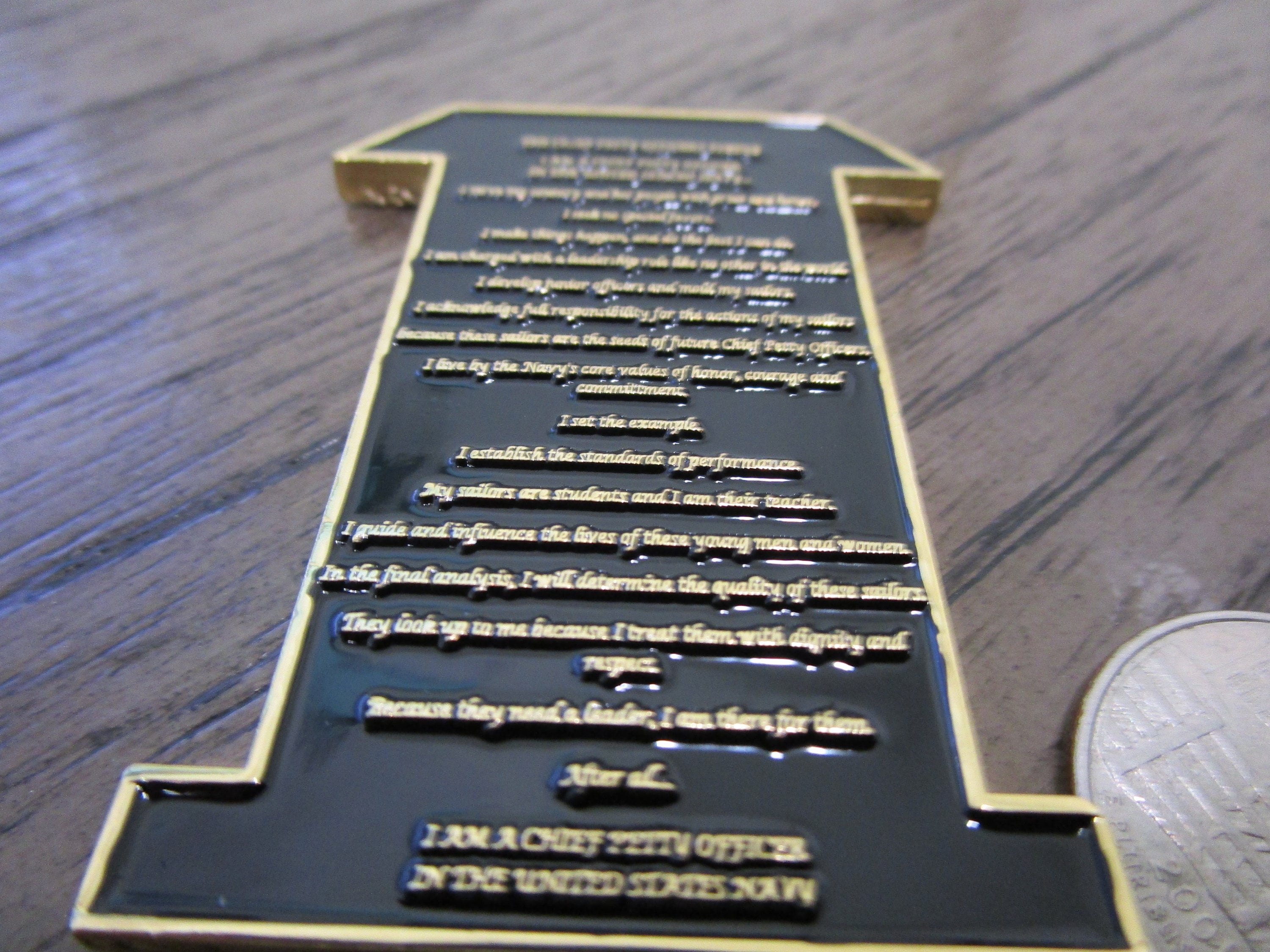 USN Master Training Specialist CPO Pledge Challenge Coin | Etsy
