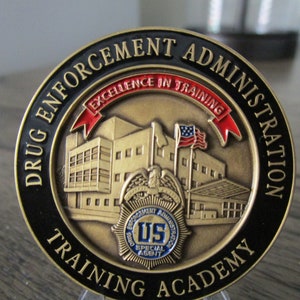 DEA Drug Enforcement Administration Training Academy Challenge Coin ...
