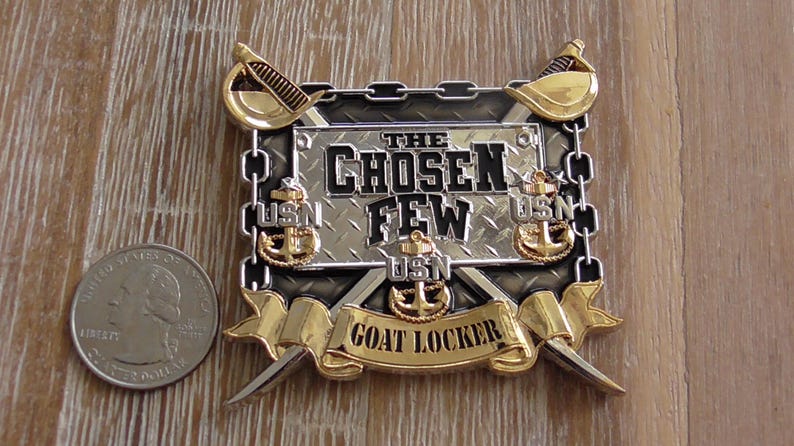 Navy CPO the Chosen Few USN Goat Locker Challenge Coin - Etsy