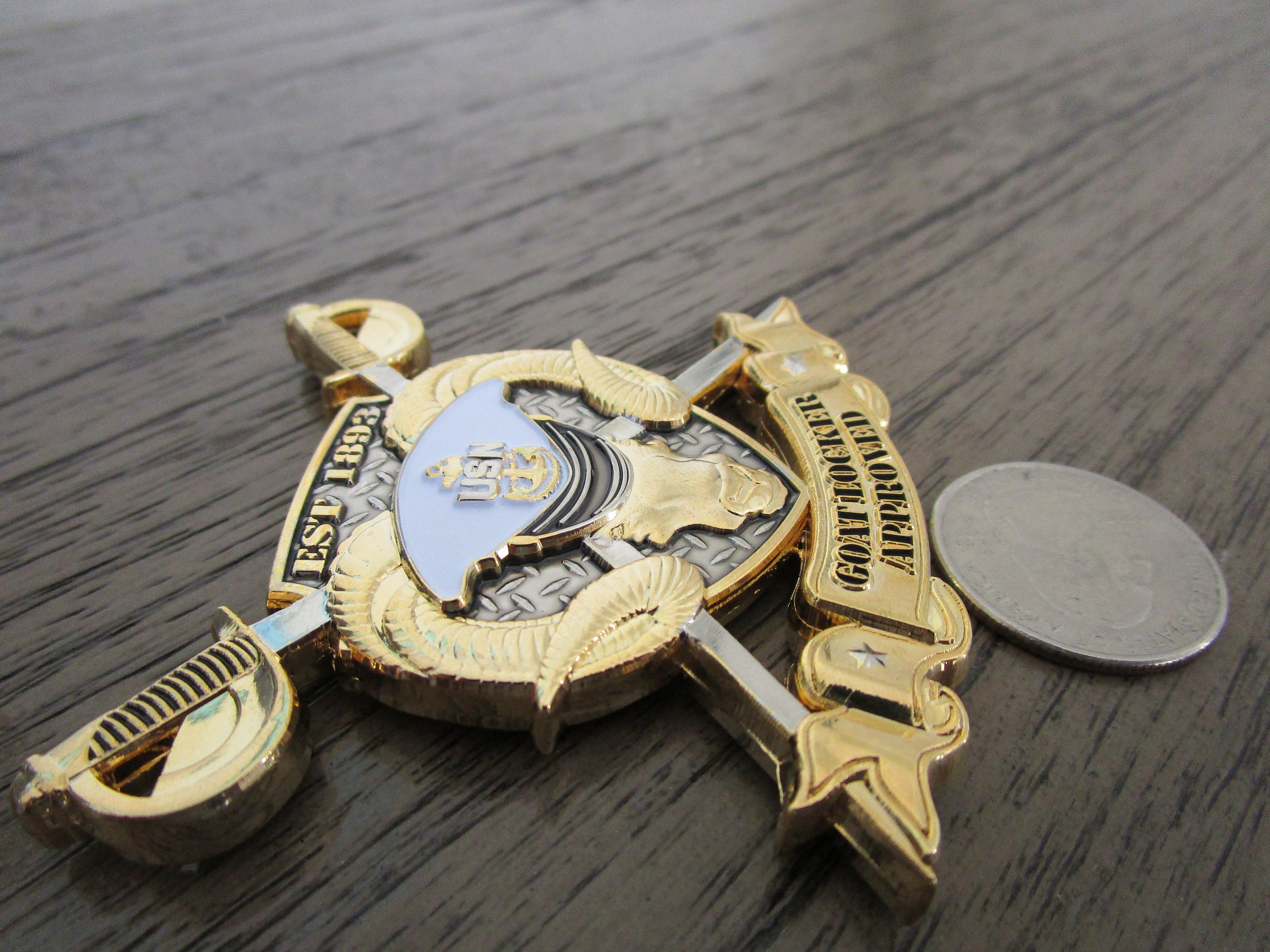 USN Navy Chief Goat CPO Challenge Coin - Etsy